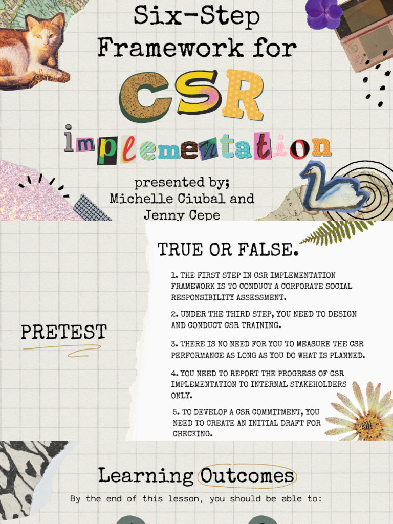Six Step Framework For CSR Implementation | PDF | Corporate Social ...