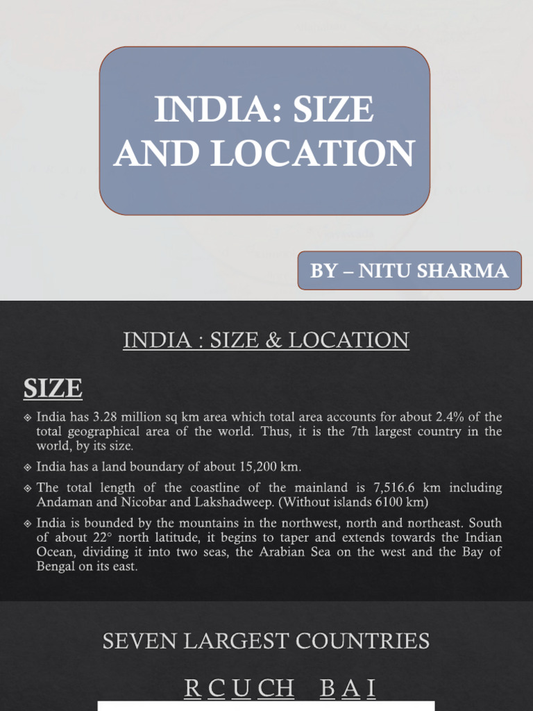 India Size and Location | PDF