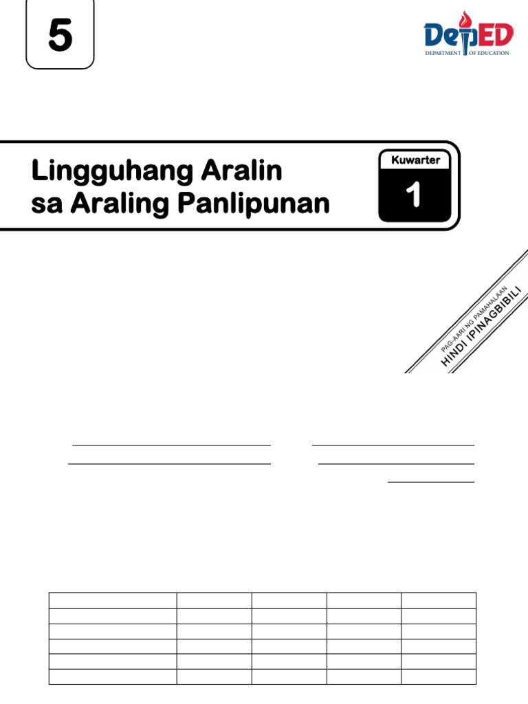 LE AP5 Q1 Cover | PDF