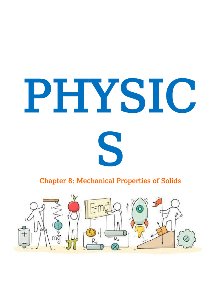 Chapter 8 Mechanical Properties of Solids | PDF | Elasticity (Physics ...