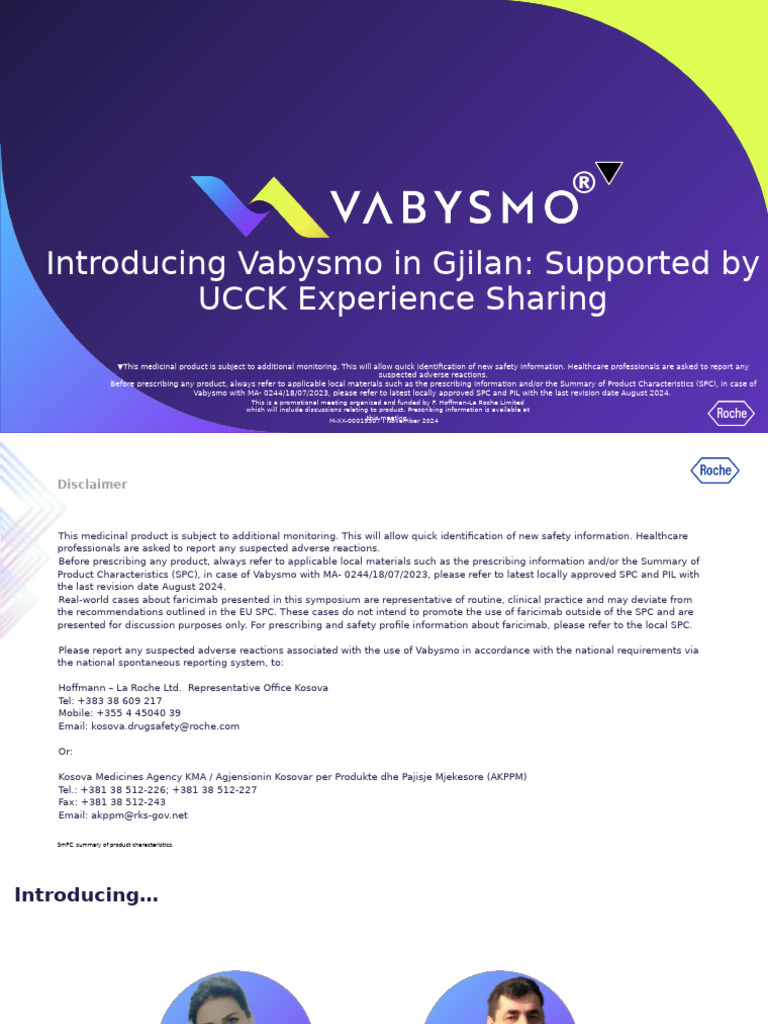 Introducing Vabysmo in Gjilan - Supported by UCCK Experience Sharing ...