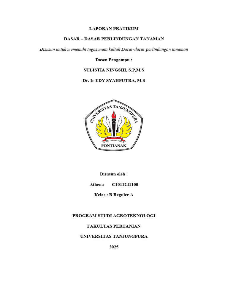 Contoh Laporan Praktikum DDPT | PDF