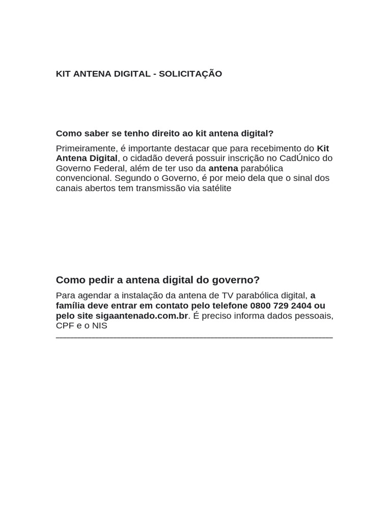 Kit Antena | PDF