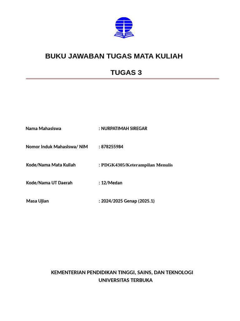 TUGAS 3 Keterampilan Menulis | PDF