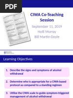 Glasgow Modified Alcohol Withdrawal Scale (GMAWS) | PDF