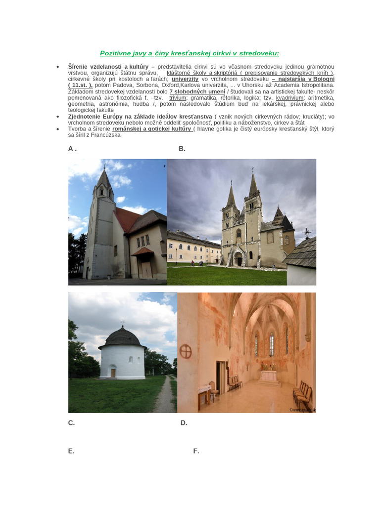 Románsky Sloh Gotika | PDF