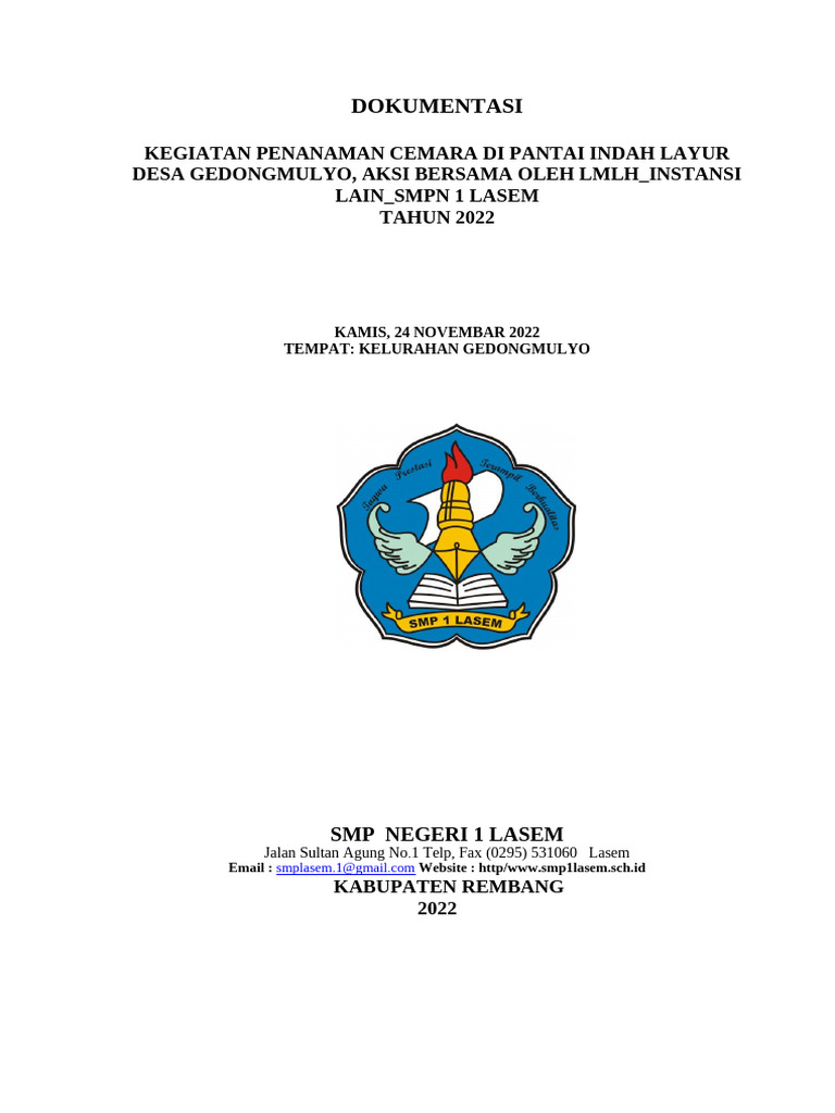 Penanaman Cemara di Gedongmulyo | PDF