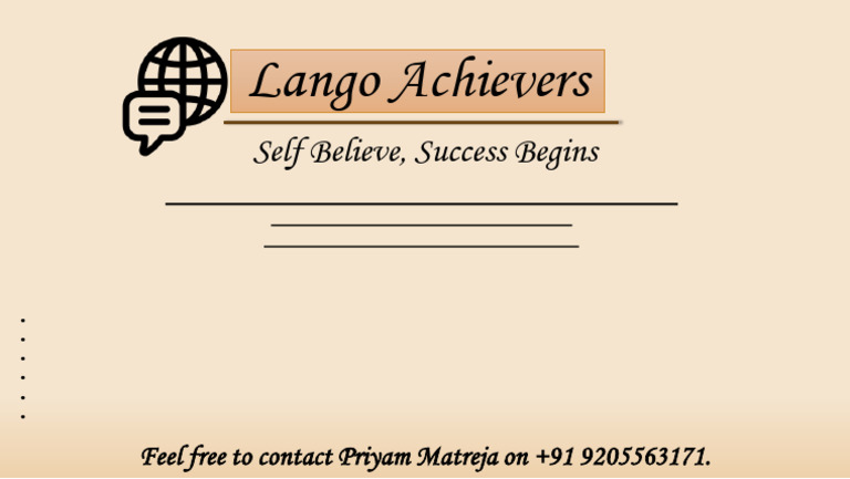 Lango Achievers Logo | PDF