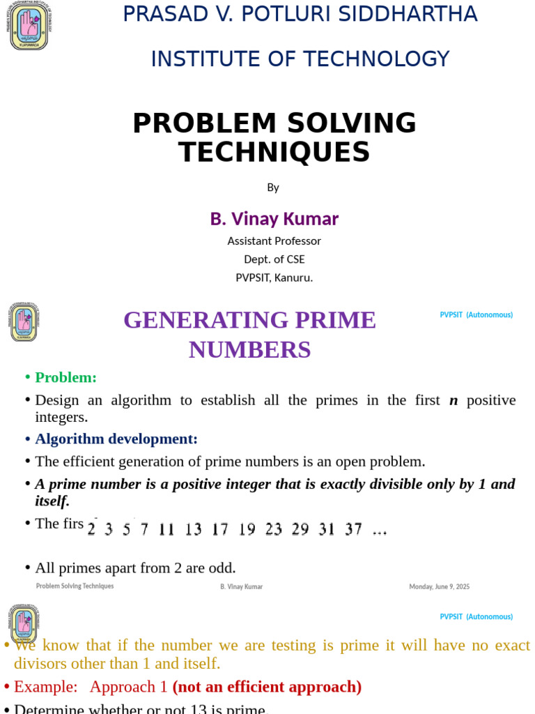 4 Generating Prime Numbers | PDF | Prime Number | Elementary Mathematics
