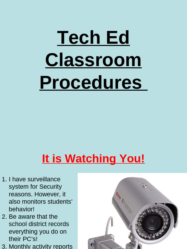 First Day Procedures | PDF