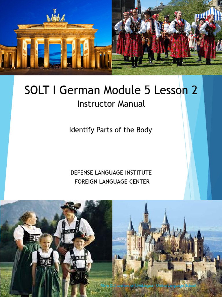 DLI-German-SOLT - M5L2-Instructor | PDF | German Language | English Language