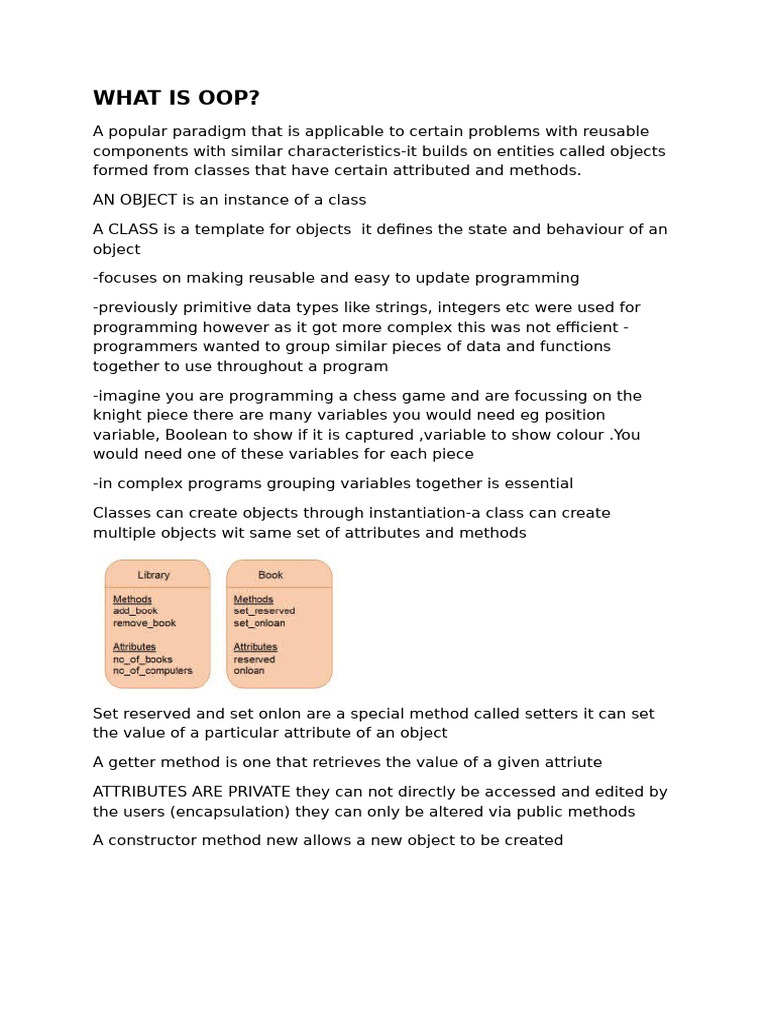 Object Oriented Programming Pdf Method Computer Programming Inheritance Object Oriented