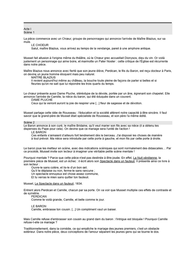 "Musset : Amour et Désillusion au Théâtre" | PDF | Victor Hugo | Romantisme