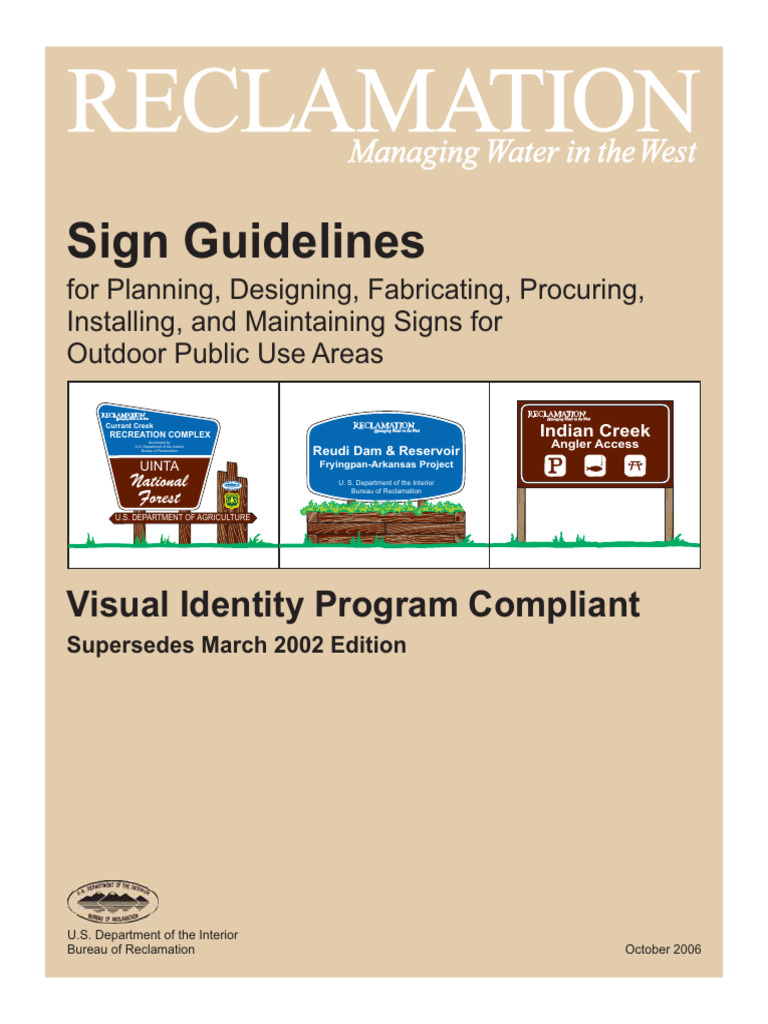 Sign Guidelines, For Planning, Design, Fabrication, Procurement ...
