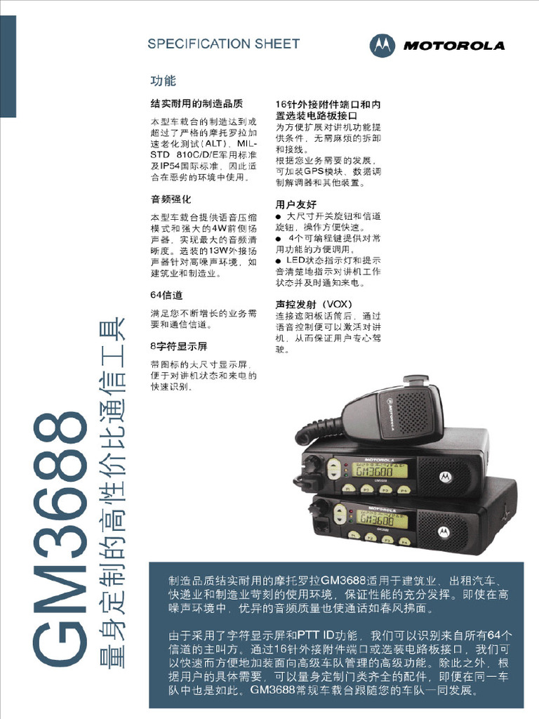 GM3688 Ca | PDF