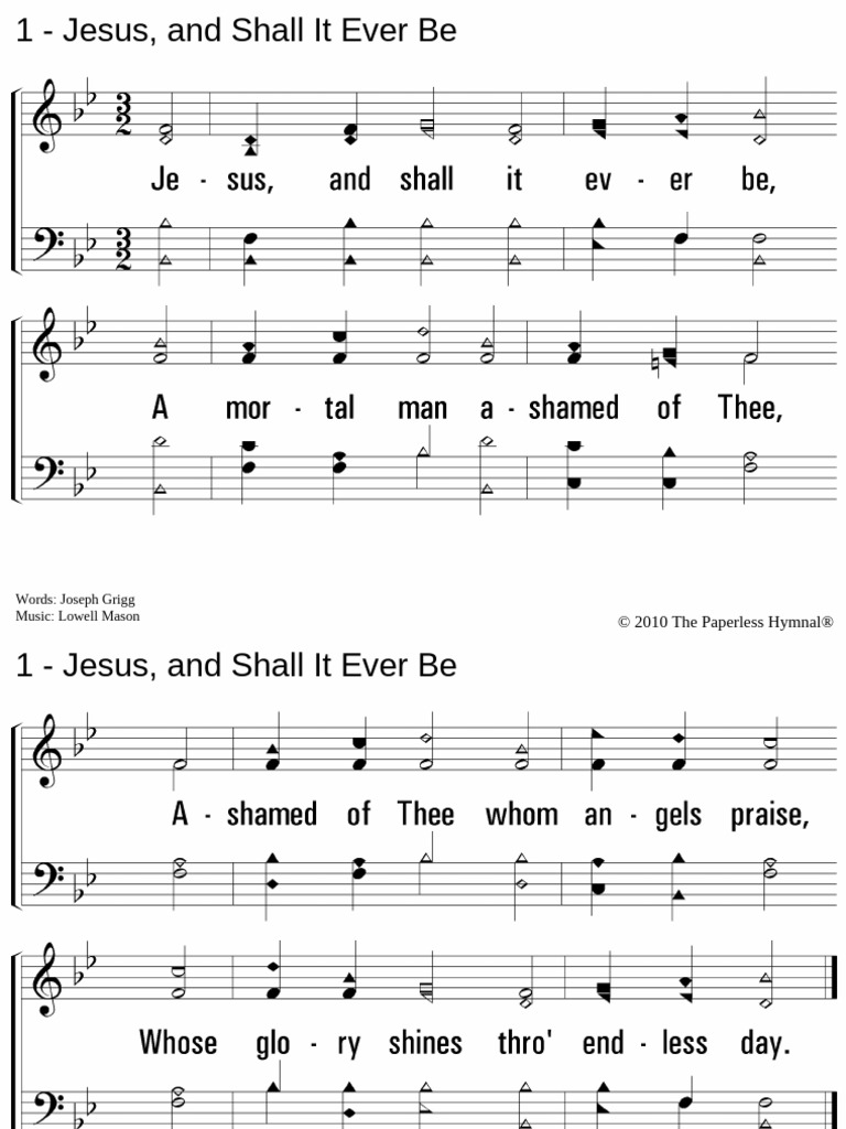 Jesus and Shall It Ever Be | PDF