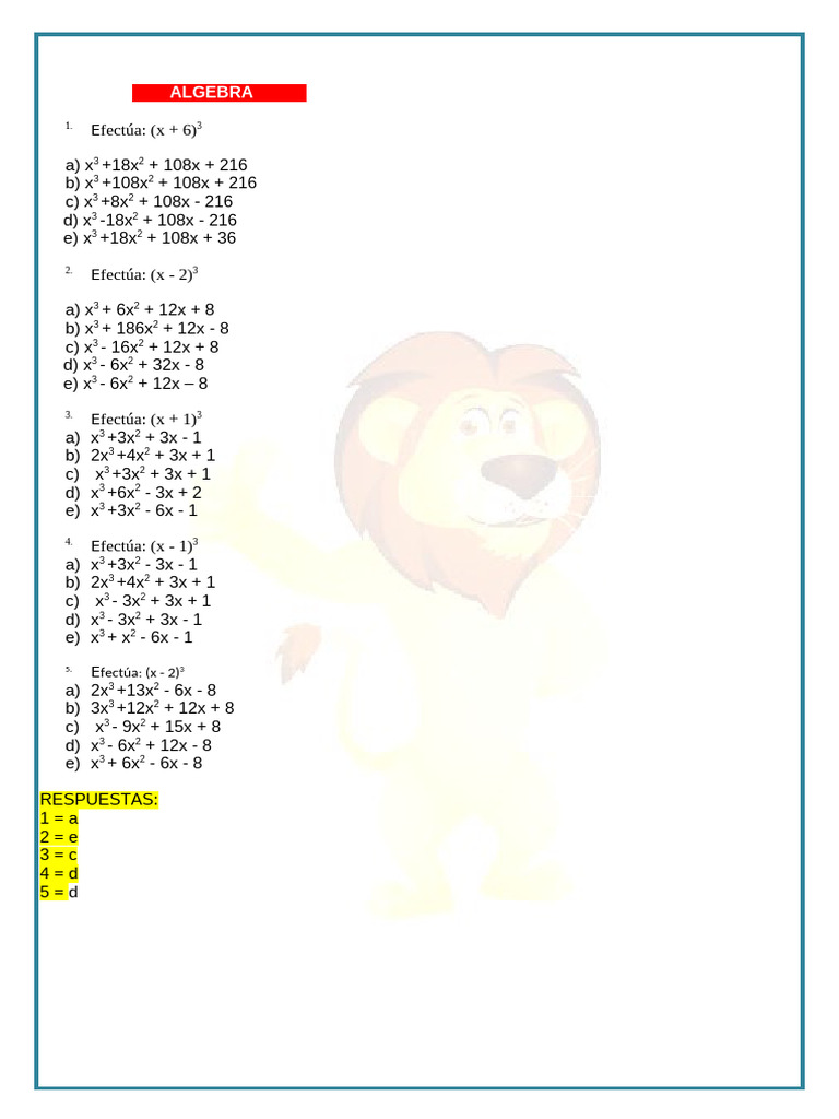 ETA 9 - Algebra 2do | PDF
