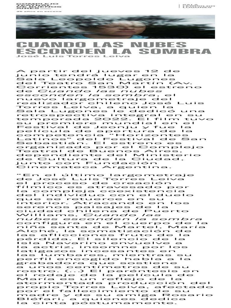 Programa Cuando Las Nubes | PDF