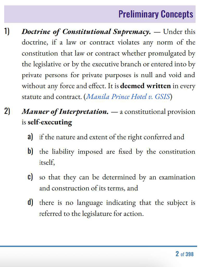 Fundamental Powers of The State Outline Reviewer | PDF