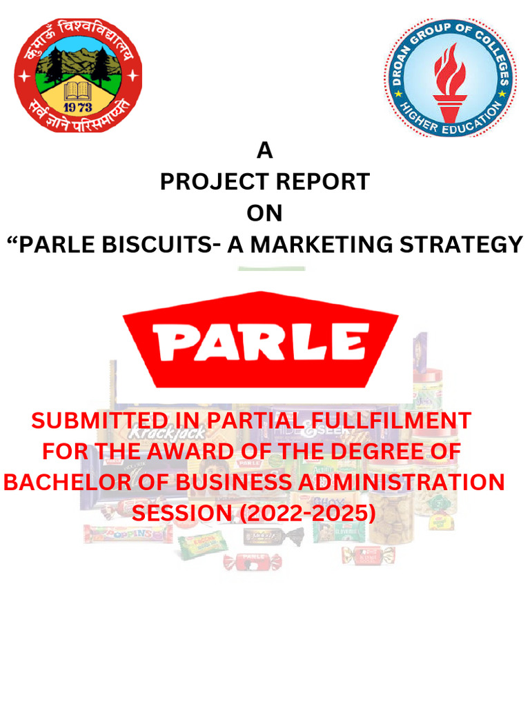 A Project Report On "Parle G Biscuites - A Marketing Strategy | PDF