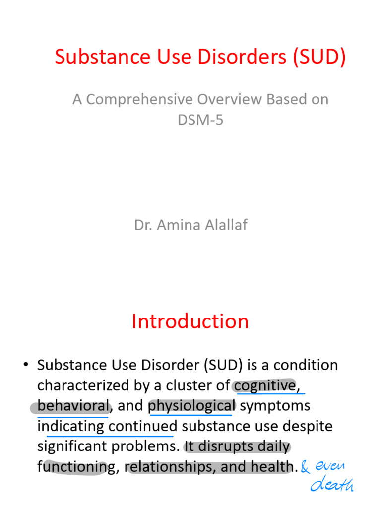 Substance Use Disorders | PDF | Mental Disorder | Substance Use Disorder