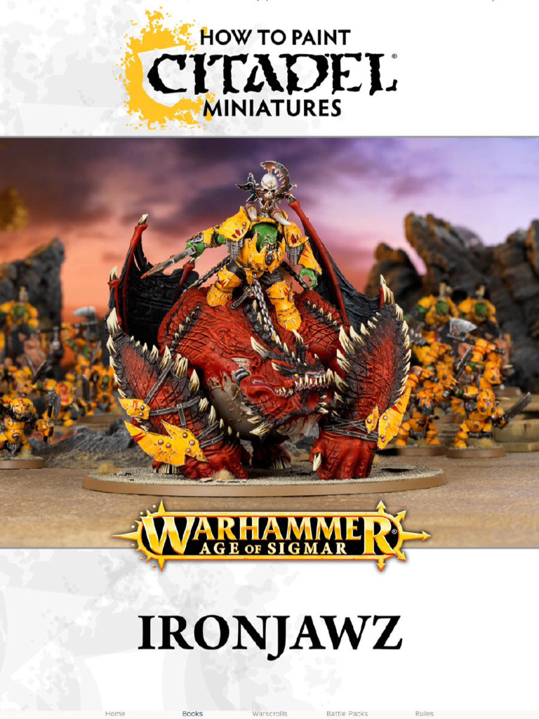 How To Paint Citadel Miniatures - Ironjawz (2016) | PDF