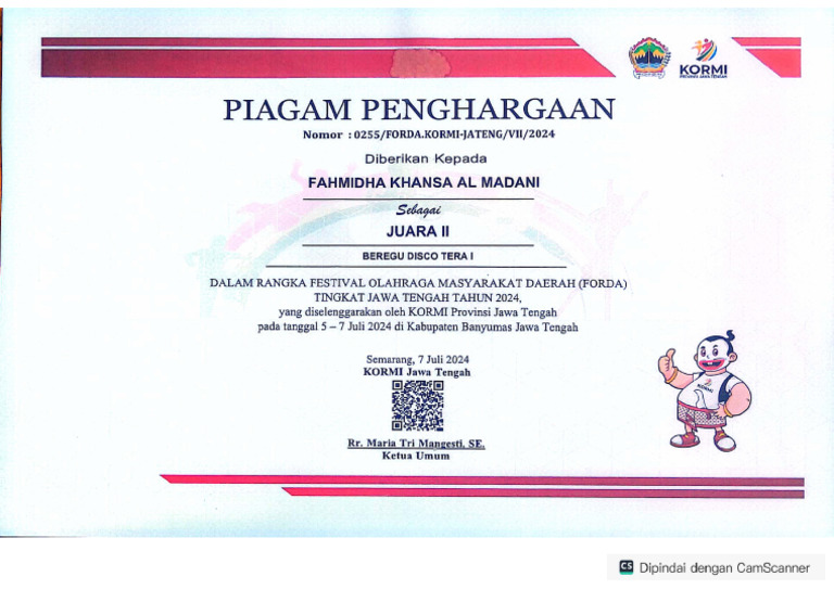 Piagam Kejuaraan | PDF