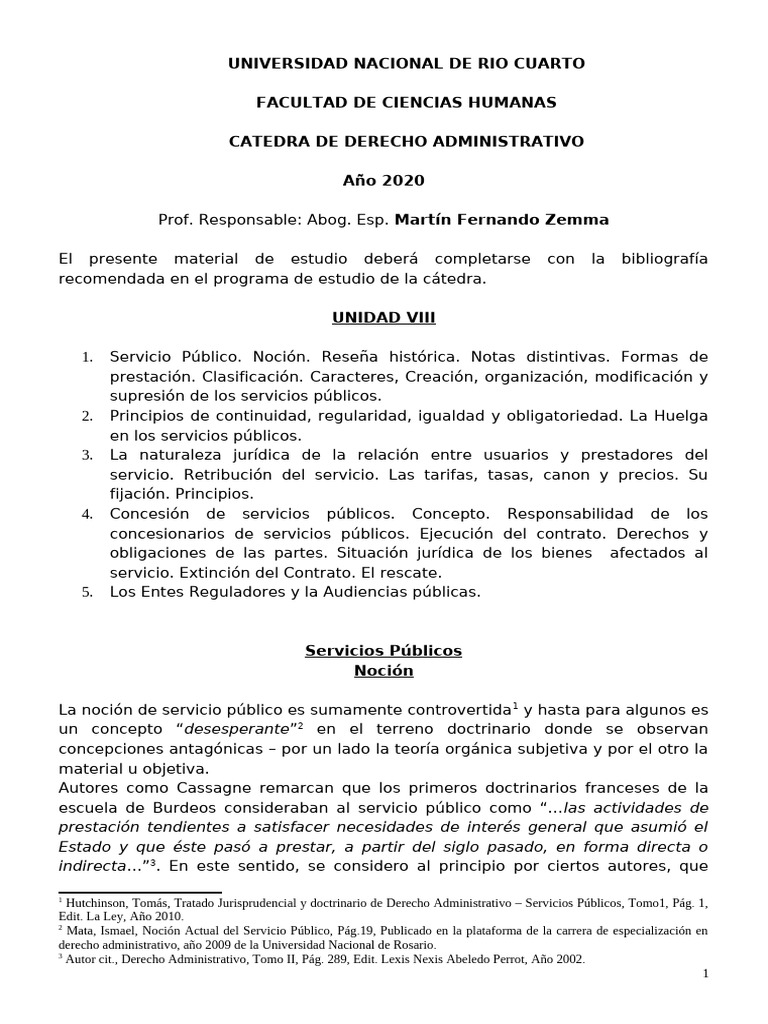 Unidad 8 Serv Pub Adm 2020 | PDF | Servicios públicos | Estado (política)