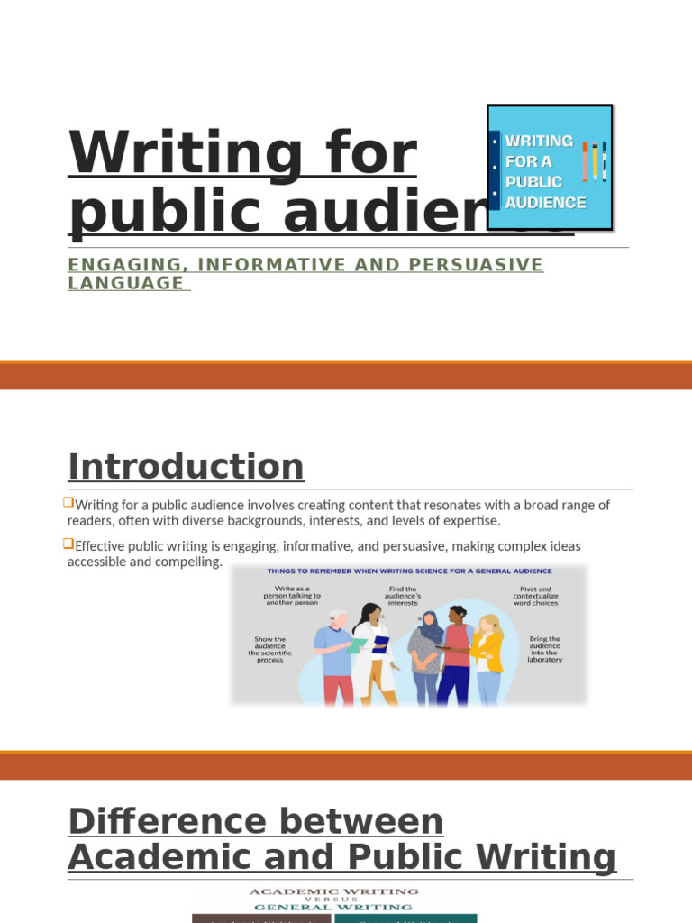 Writing for a Public Audience | PDF | Human Communication | Cognition