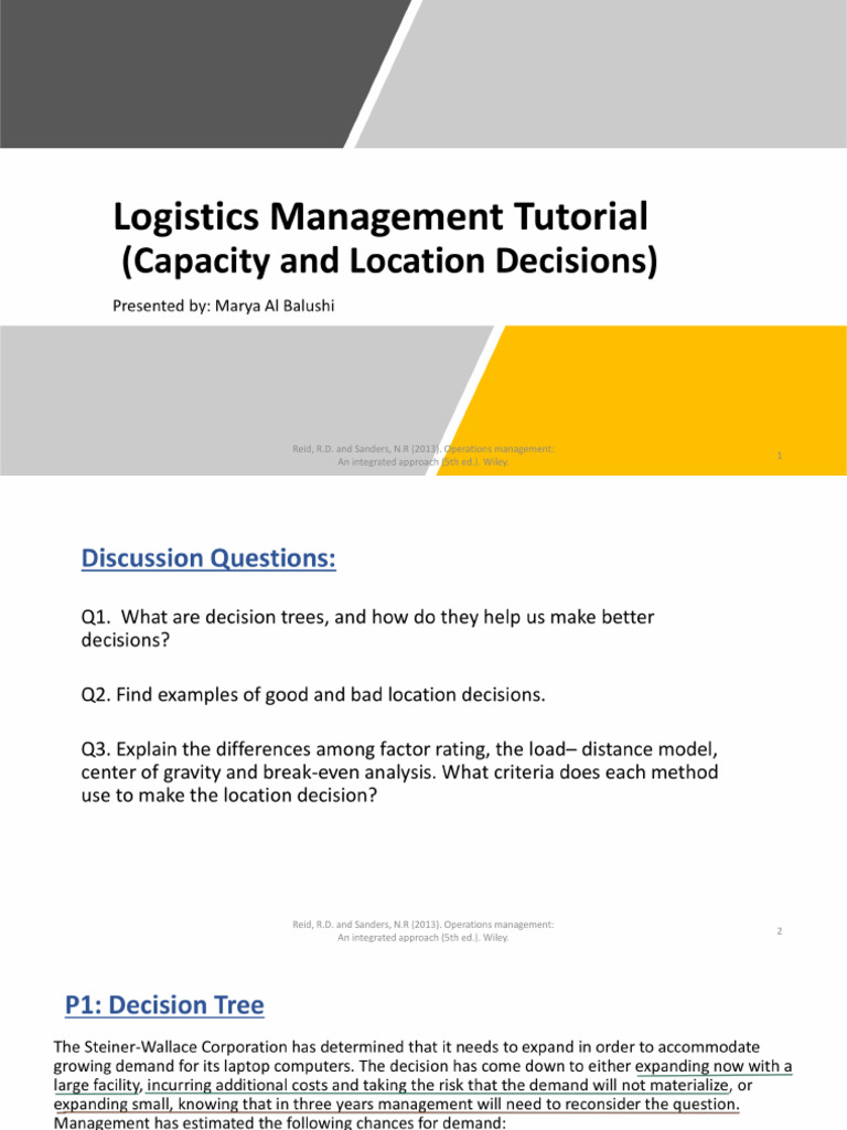Capacity and Location Decisions | PDF