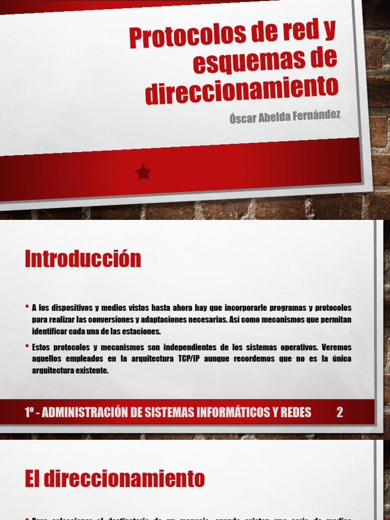 Protocolos de Red y Esquemas de Direccionamiento | PDF | Enrutador (Computación) | Dirección IP