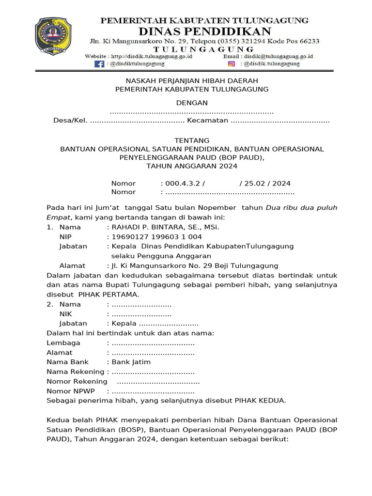 NPHD Bop Paud 2024 | PDF