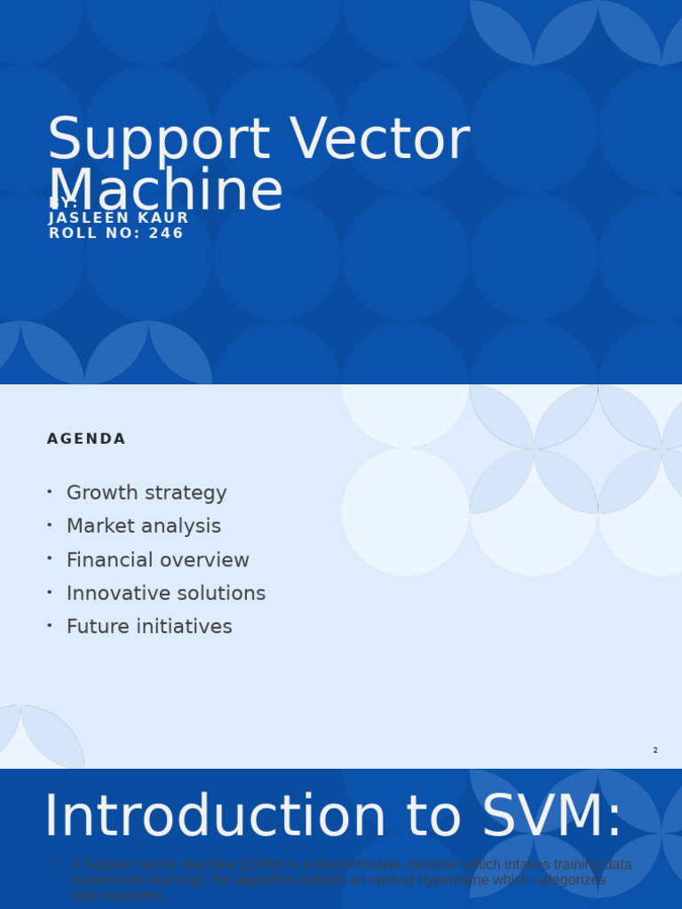 SVM - Its Applications | PDF | Support Vector Machine | Business