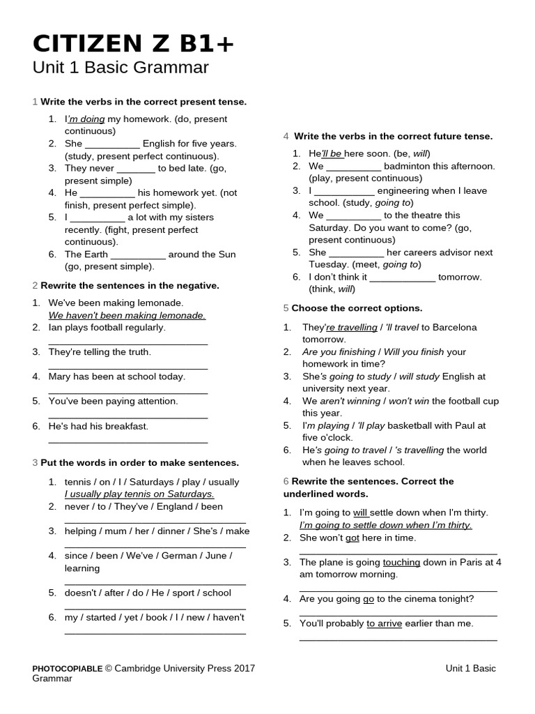 Grammar Basic - Unit 01 | PDF | Language Families | Languages