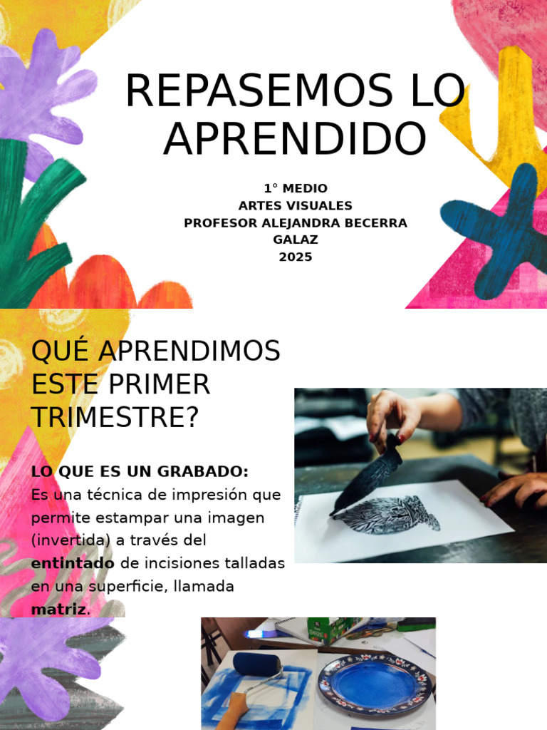 Repasemos Lo Aprendido | PDF | Tecnicas | Artes Decorativas