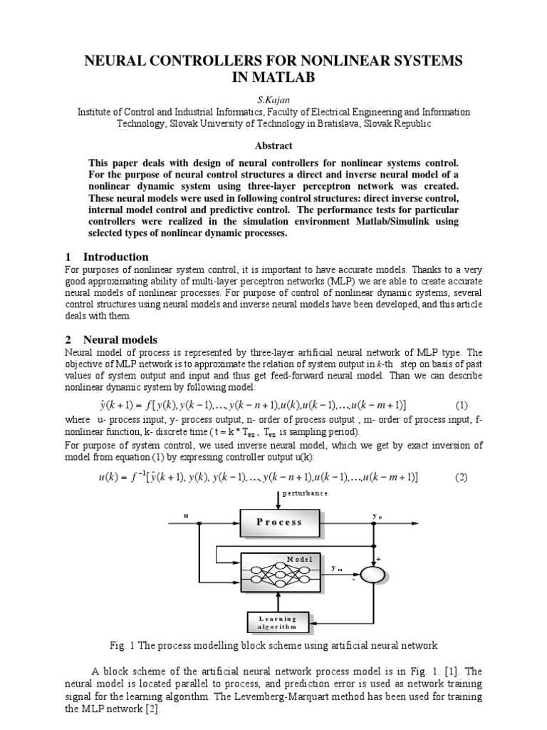 Neural Controller Matlab Pdf Simulation Matlab