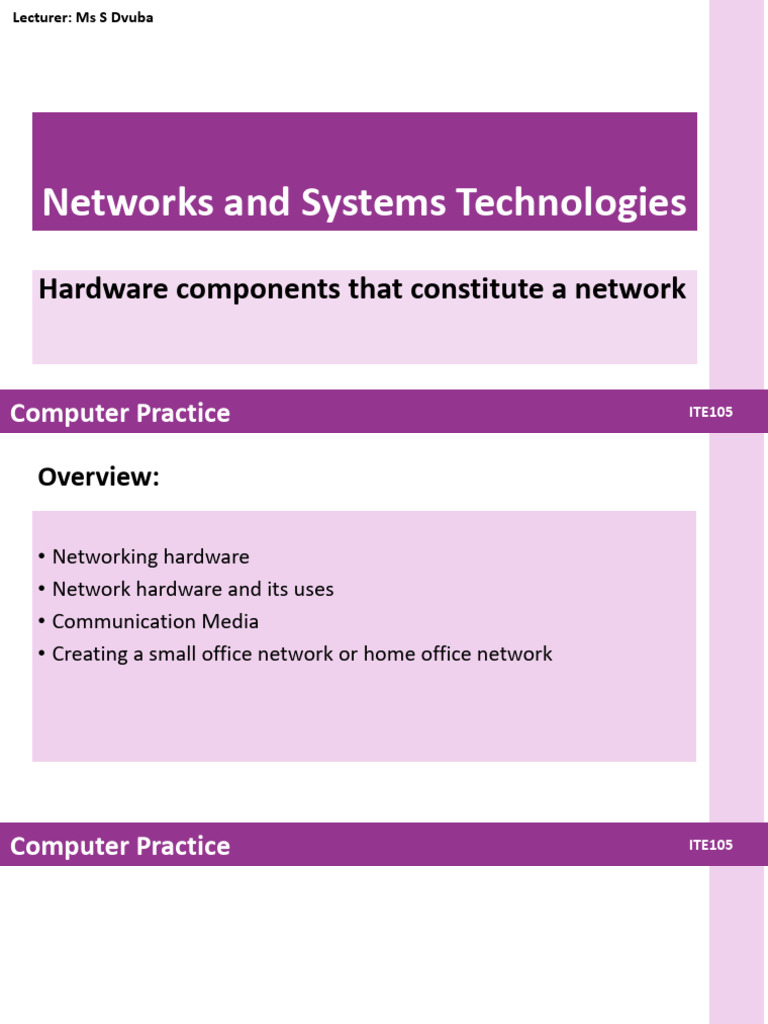 Computer Practice (Networks & System Technologies) | PDF | Computer Network | Network Interface ...