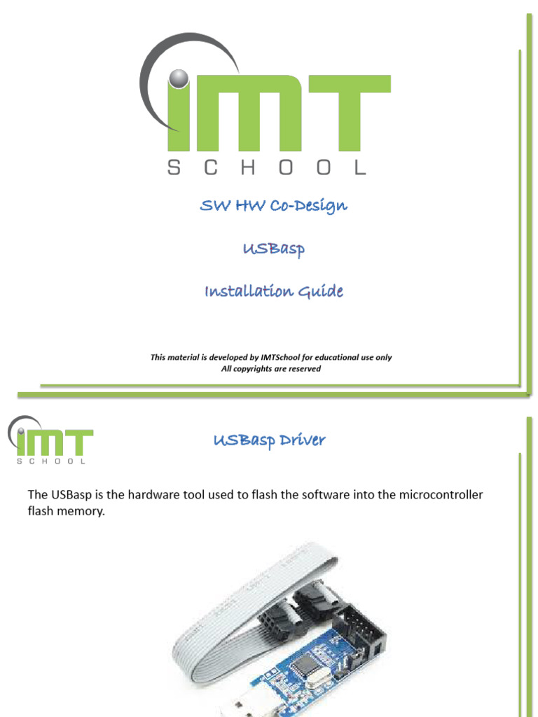 USBasp Driver Installation Guide | PDF