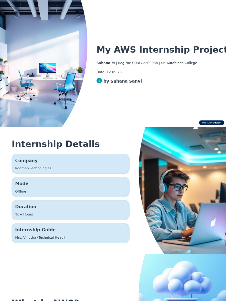 My AWS Internship Project | PDF