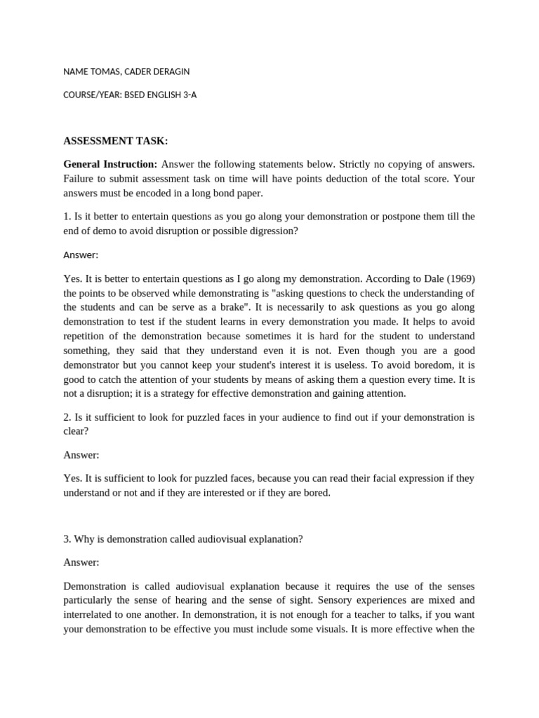 Module 7 Assessment Task | PDF | Educational Technology | Learning