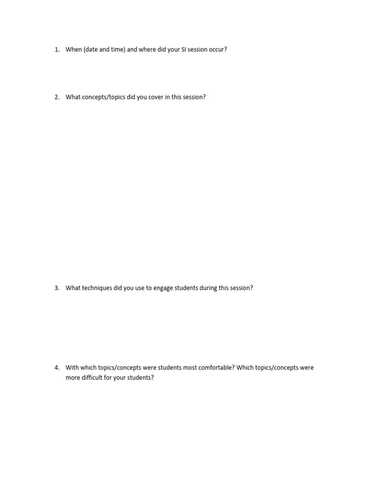 SI Session Report 3 AJM | PDF