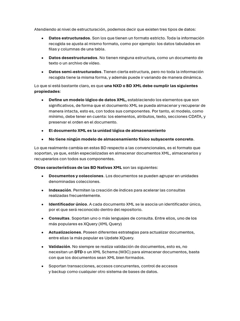 Tema 5 Acceso A Datos | PDF | Xml | Ciencias de la Computación