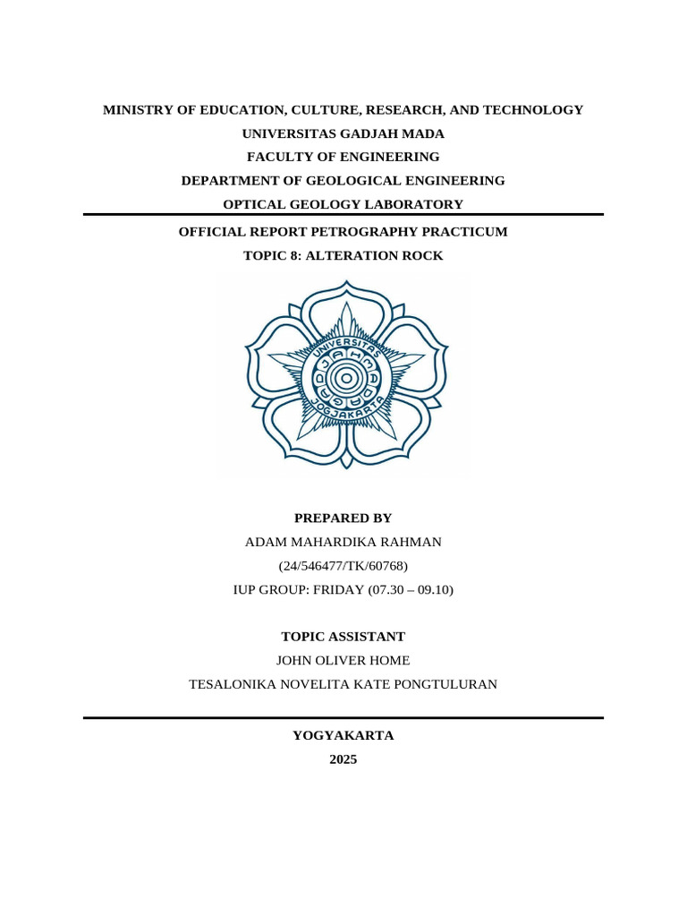 Alteration Rock Worksheet | PDF | Minerals | Mineralogy