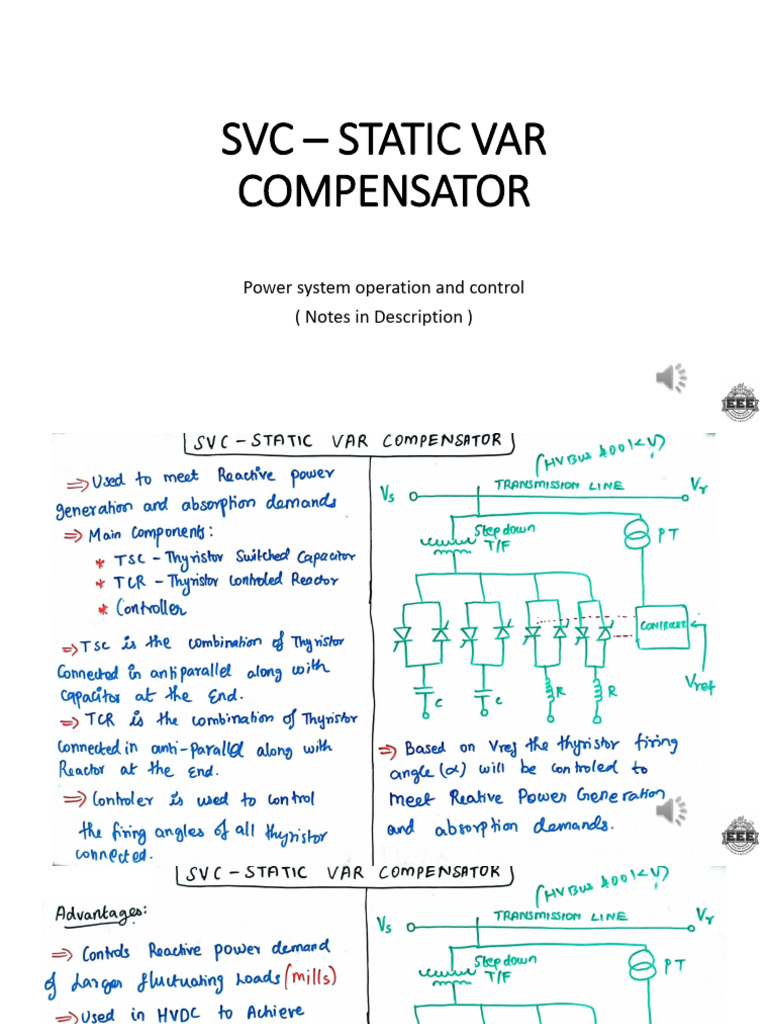 SVC - Static Var Compensator | PDF