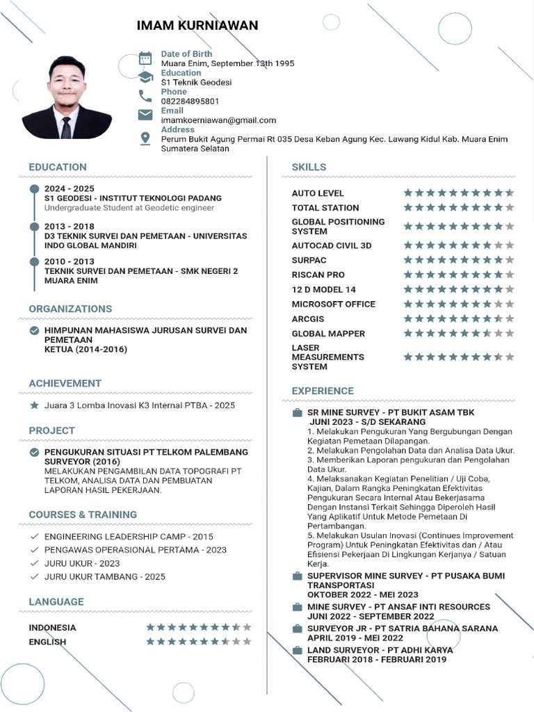 Contoh CV Terbaik Tahun 2025 | PDF