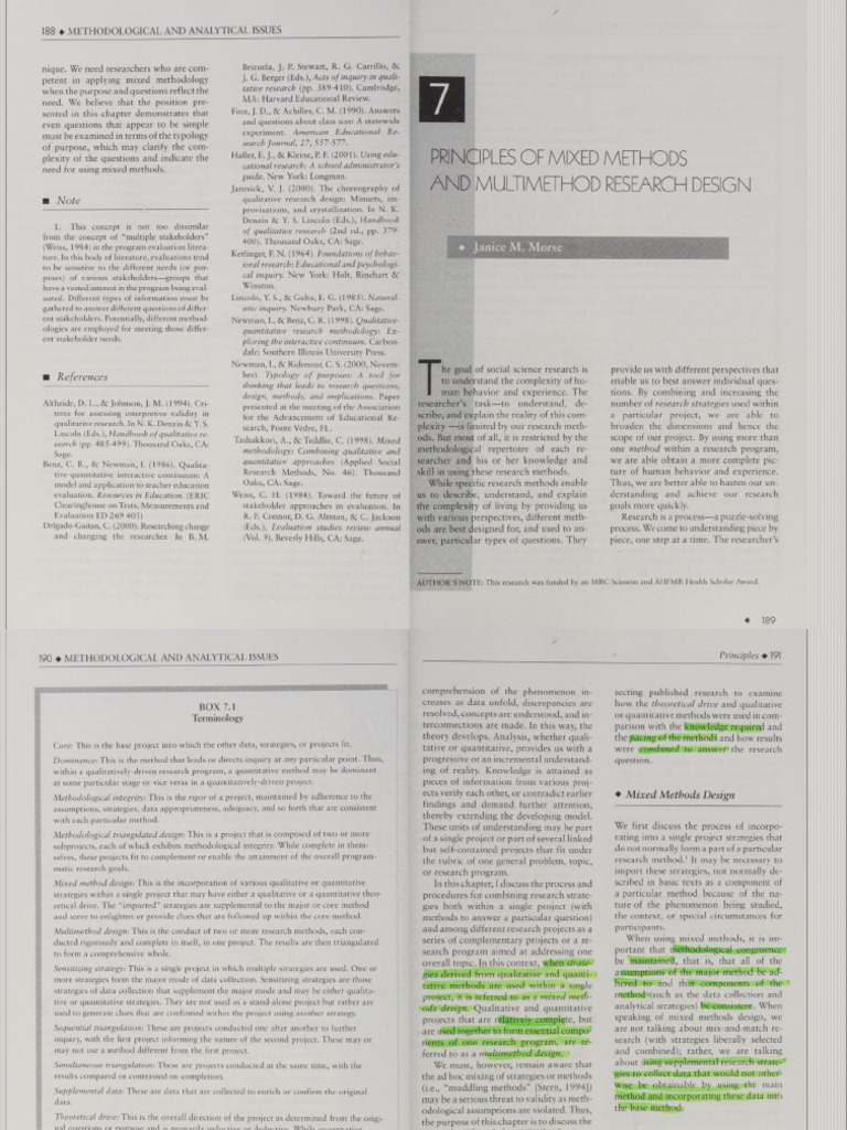 Foundations of Multimethod Research Synthesizing Styles | PDF