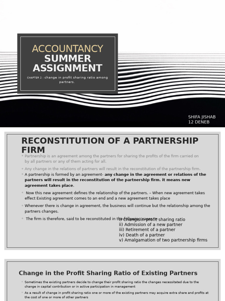 Accountancy Class 12 Ch2 Notes Admission | PDF | Goodwill (Accounting ...