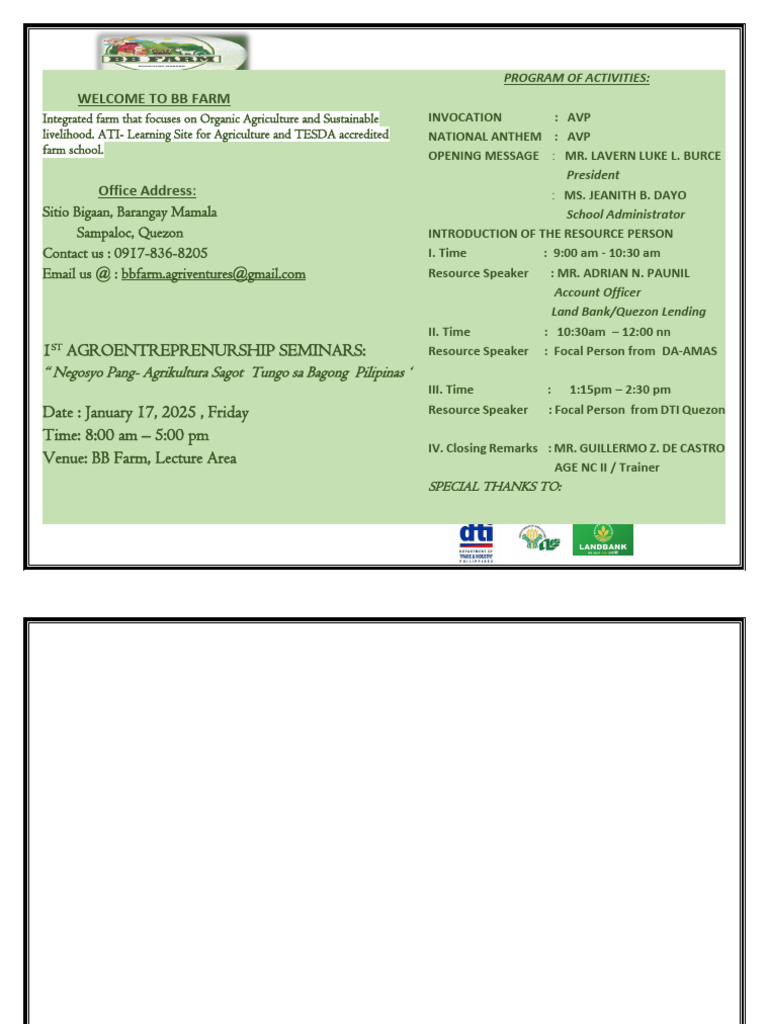 Program Activities | PDF