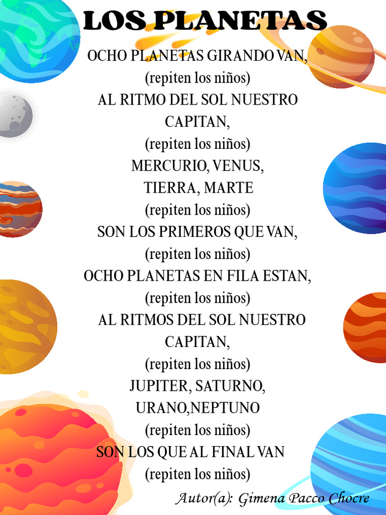 Cancion Los Planetas | PDF