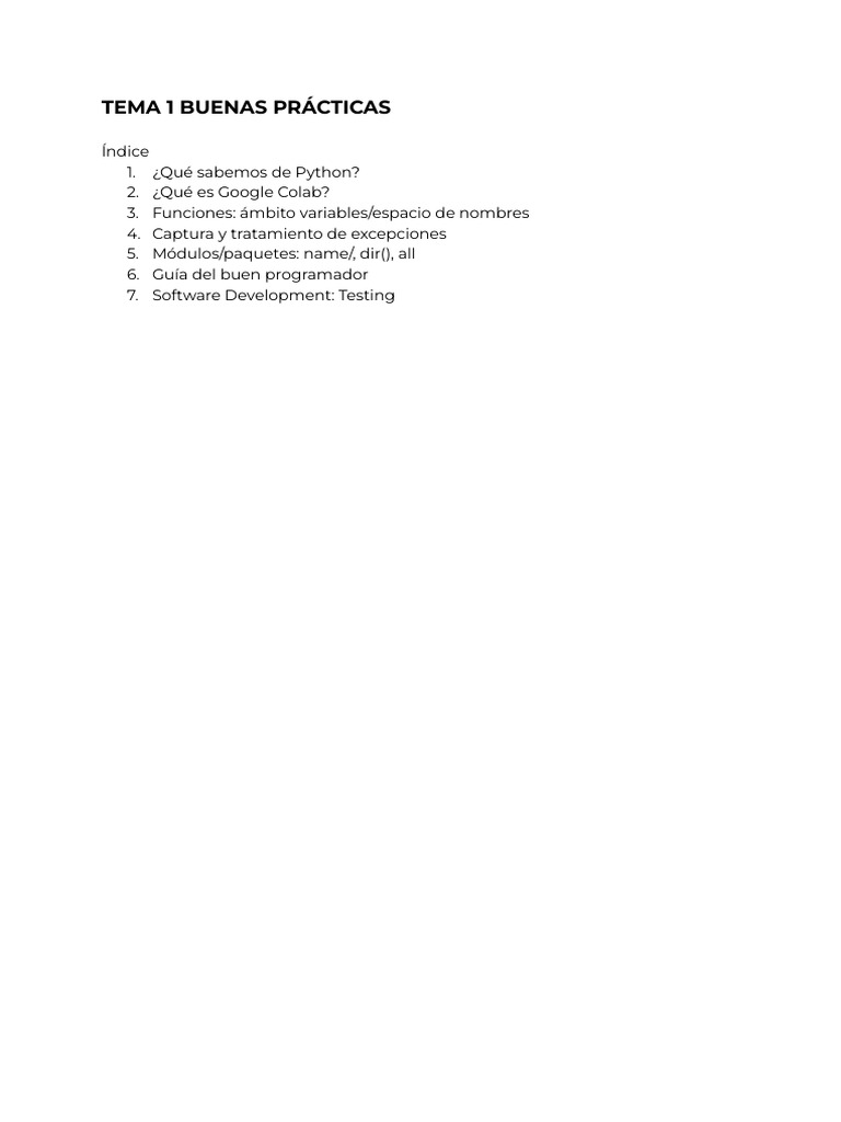 Temario 2025 | PDF | Python (lenguaje de programación) | Lenguaje de programación